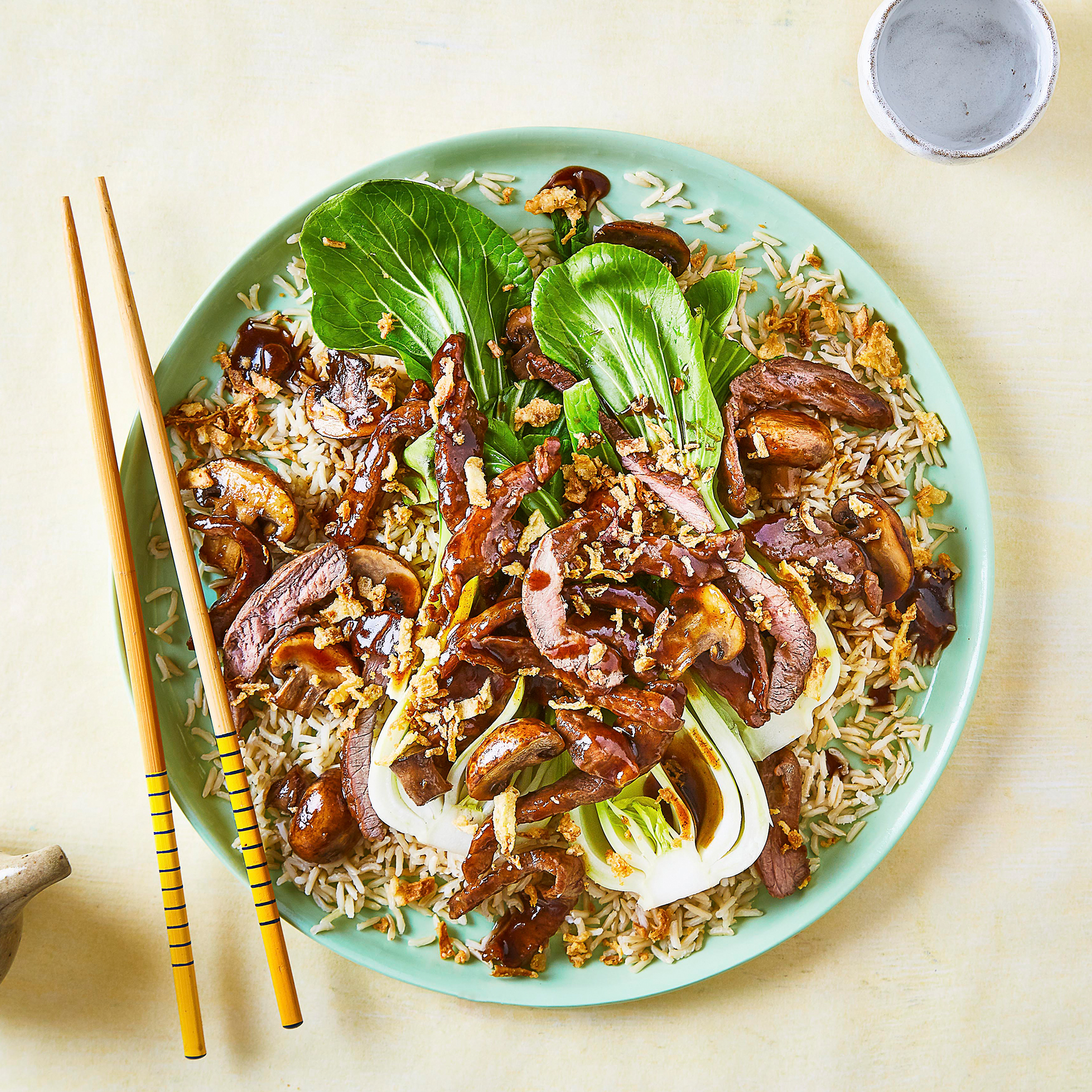 Ginger Glazed Beef Strips With Pak Choi Recipe | Gousto