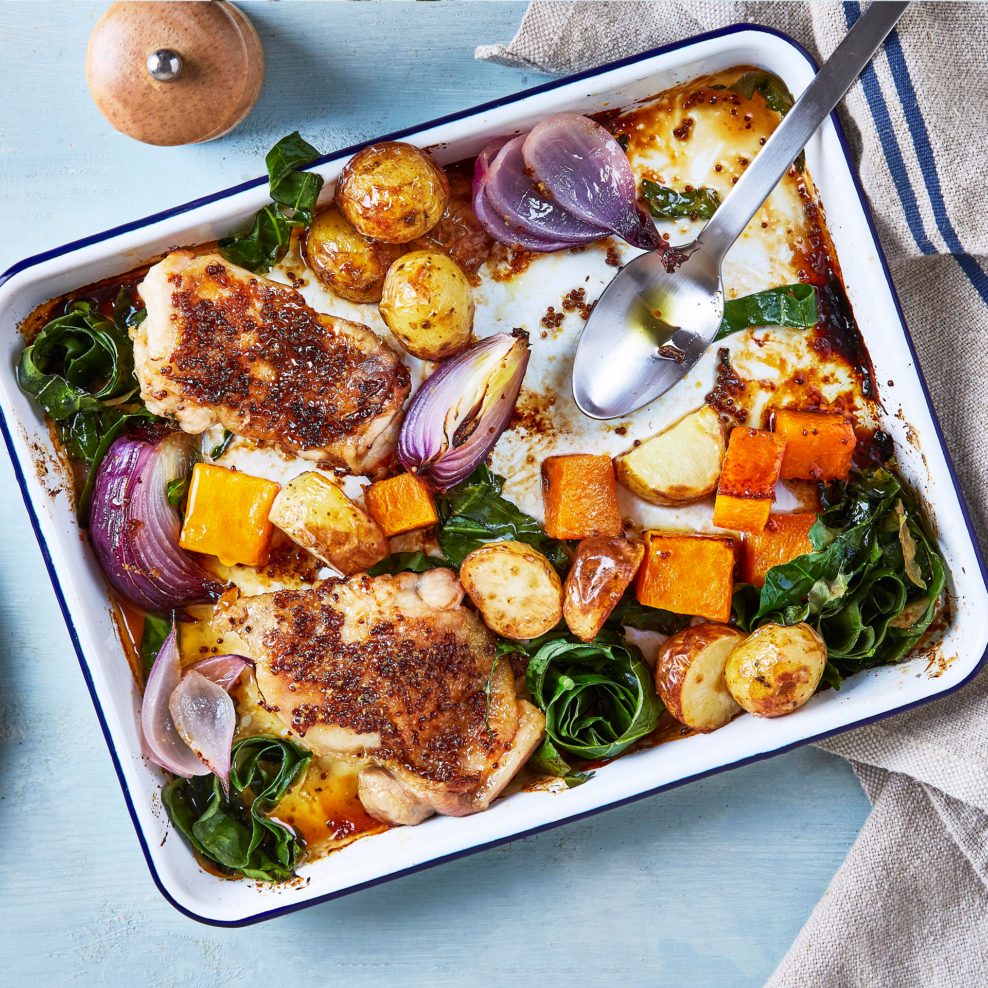 Honey Mustard Chicken Tray Bake Recipe Gousto Honey Mustard Chicken Tray Bake Recipe Gousto